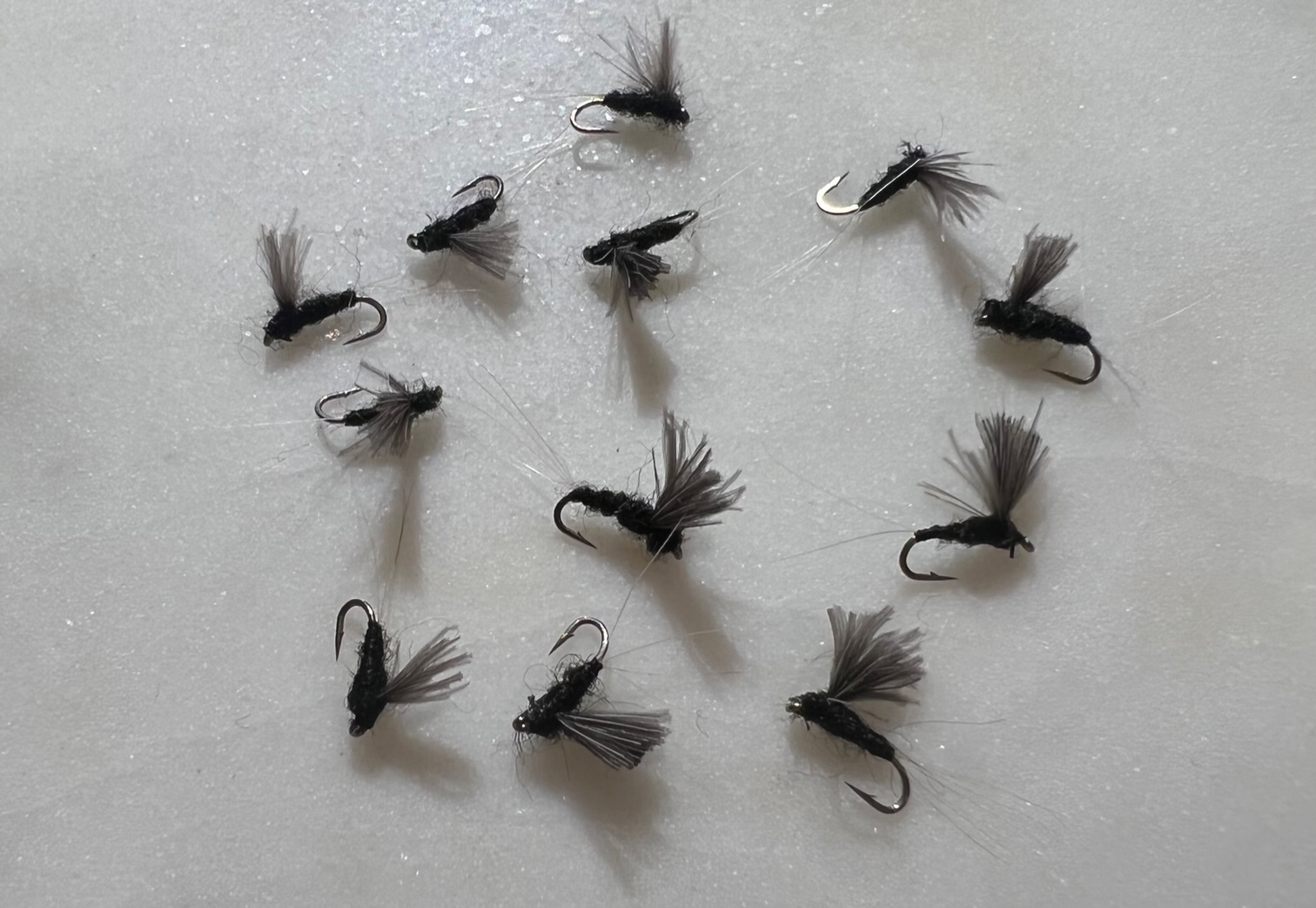 RS2 Black Emerger Size 20 One Dozen (12 QTY) - Ames Fly Fishing