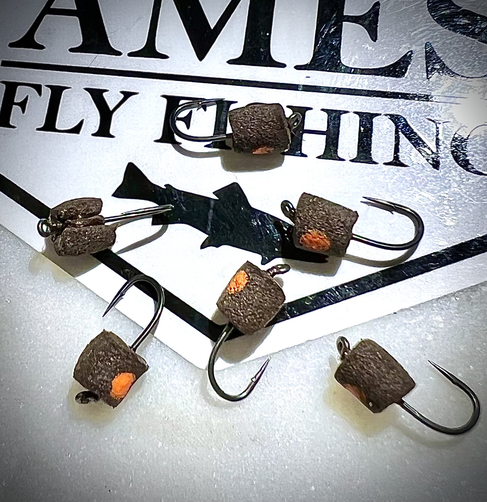 Fish Biscuit Mini Pellet Fly Size 14 Half Dozen (6 QTY) - Ames Fly Fishing