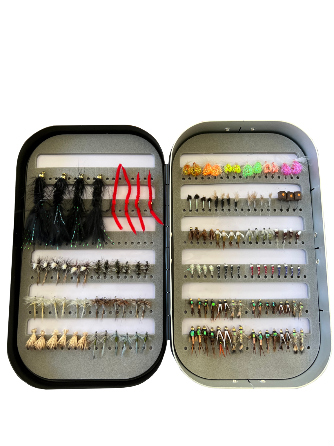 Guides Choice Fully Loaded Aluminum Fly Box Black - Ames Fly Fishing