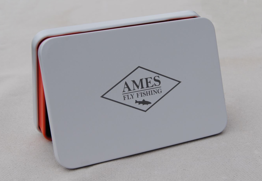 Mini Tin Silicone Fly Box White - Ames Fly Fishing